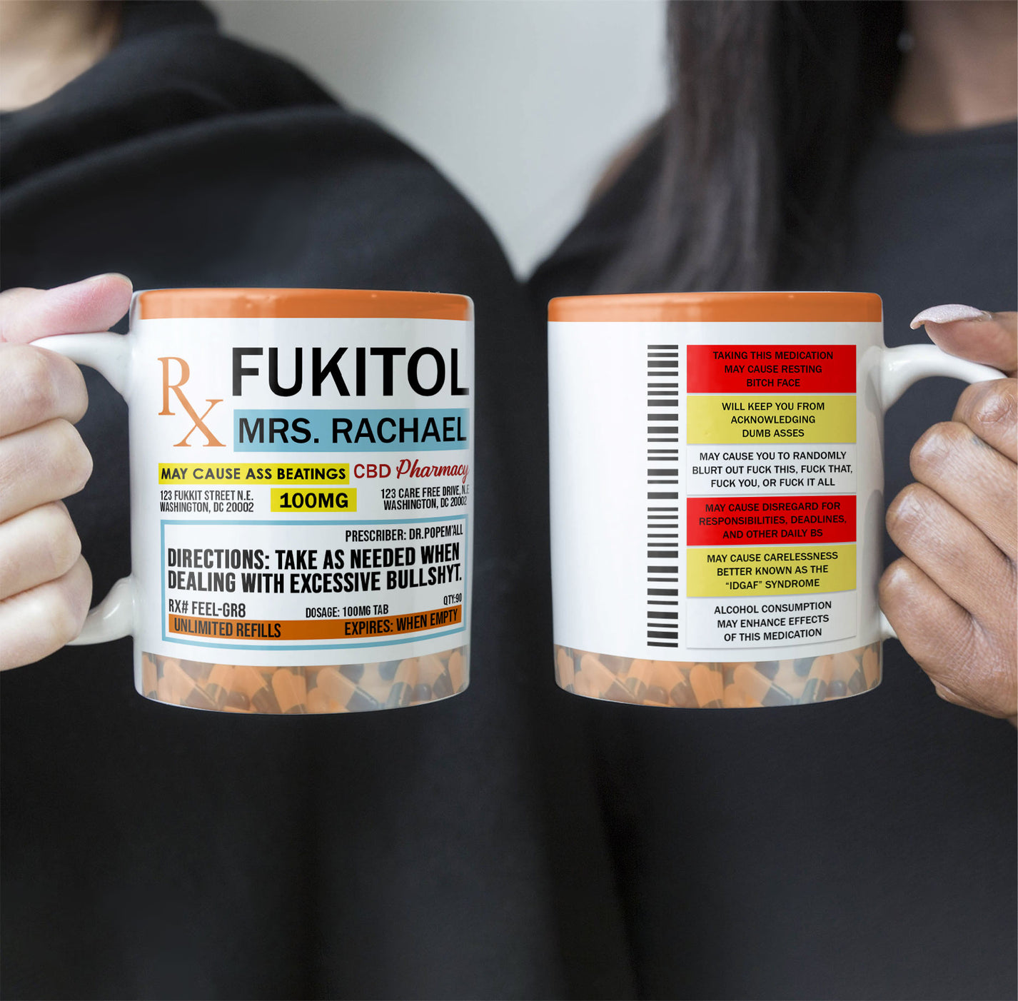 Funny Mug - Fukitol Rx Prescription - Gifts For Coworkers, Friends ...