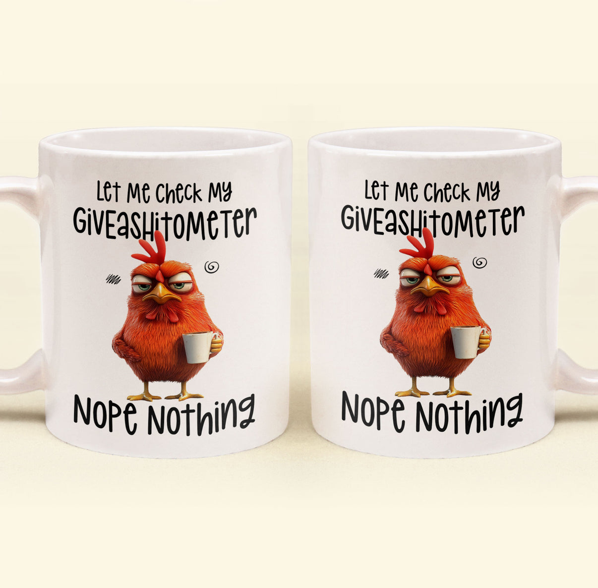 Funny Mug - Let Me Check My Giveashitometer Nope Nothing - Fun Gifts ...