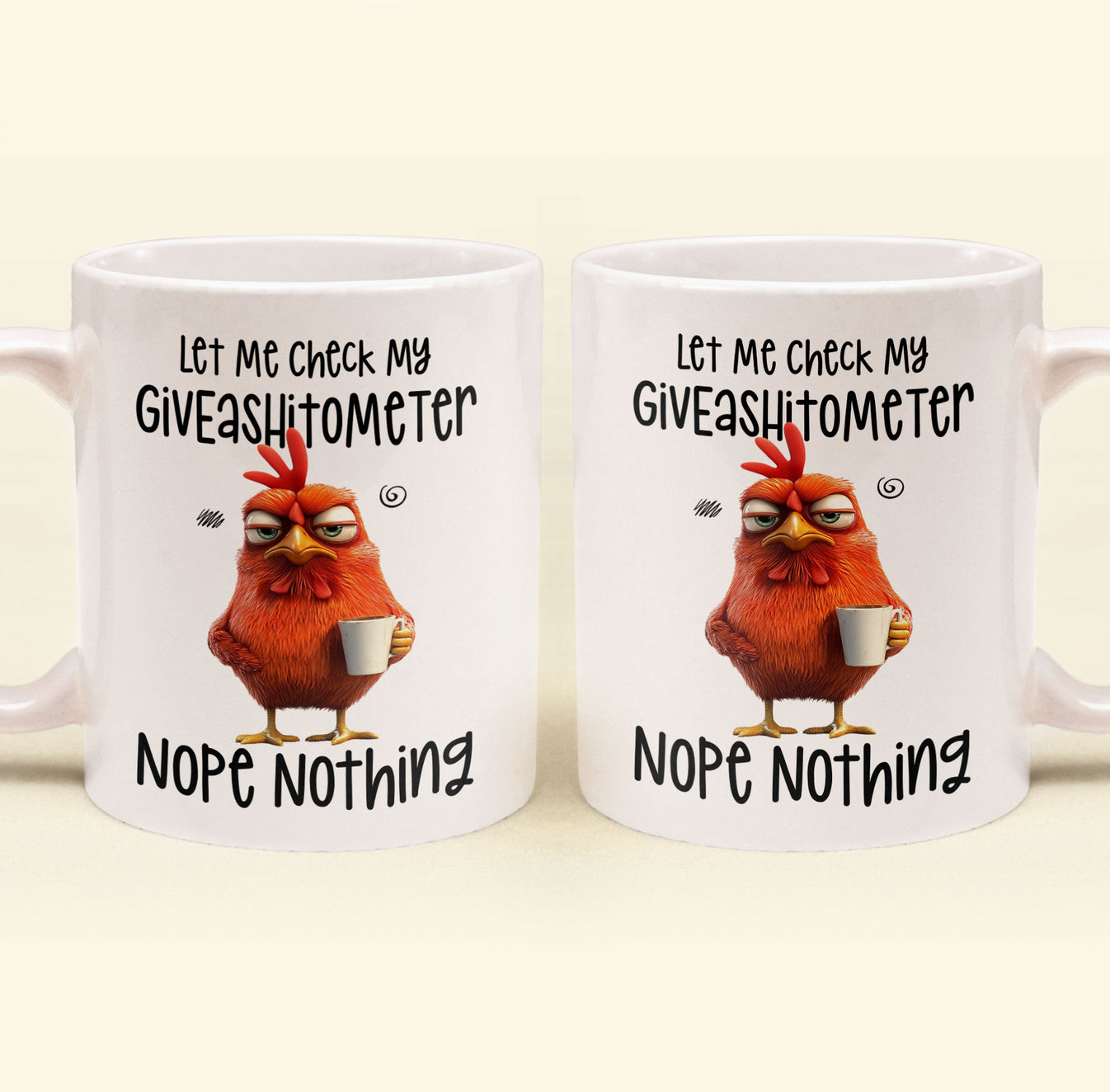 Funny Mug - Let Me Check My Giveashitometer Nope Nothing - Fun Gifts ...