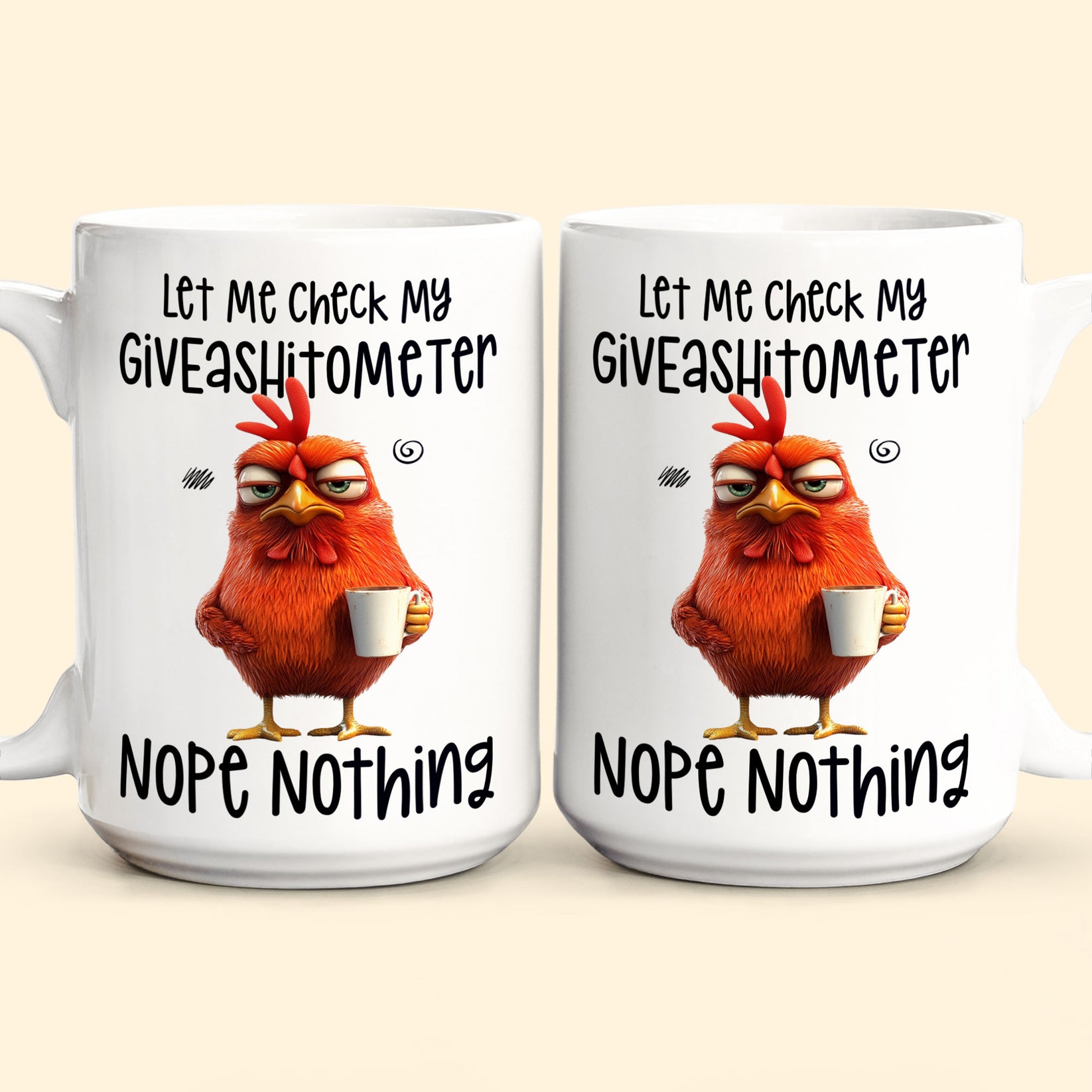 Funny Mug - Let Me Check My Giveashitometer Nope Nothing - Fun Gifts ...
