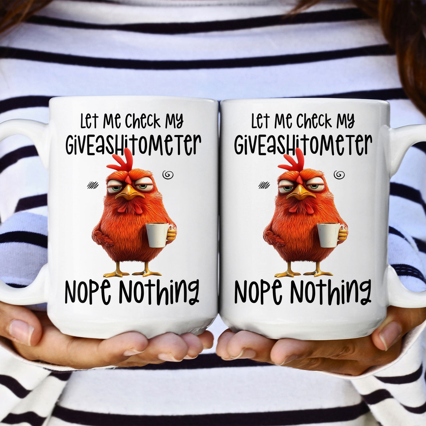 Funny Mug - Let Me Check My Giveashitometer Nope Nothing - Fun Gifts ...