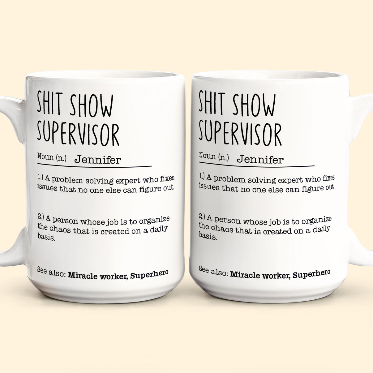 Funny Mug - Sh*T Show Supervisor - Fun Gifts For Coworker, Friends ...