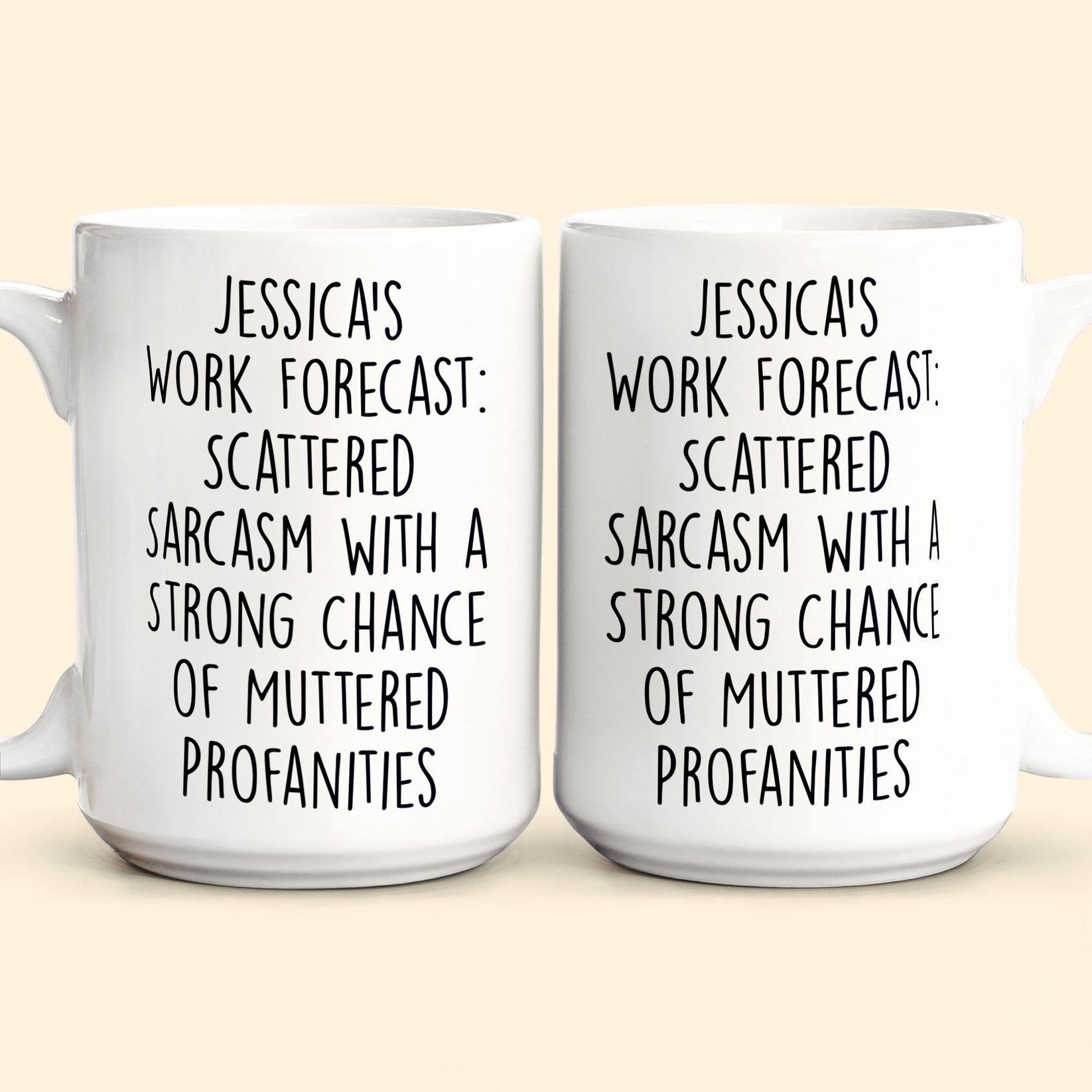 Funny Mug - Work Forecast - Fun Gifts For Coworker, Friends, Boss ...