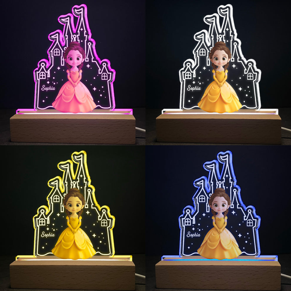 Princess Castle Night Light - Personalized LED Light – Macorner