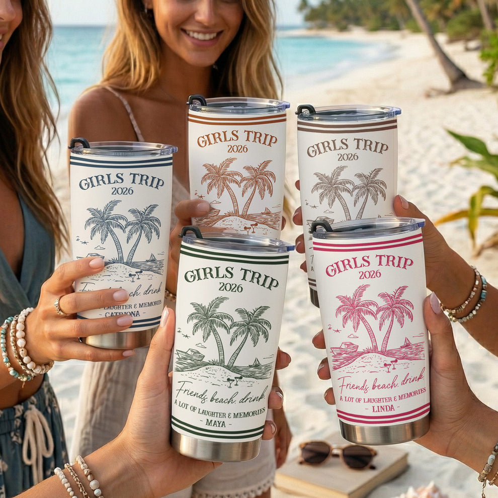 Girls Trip Summer Time - Personalized Tumbler – Macorner