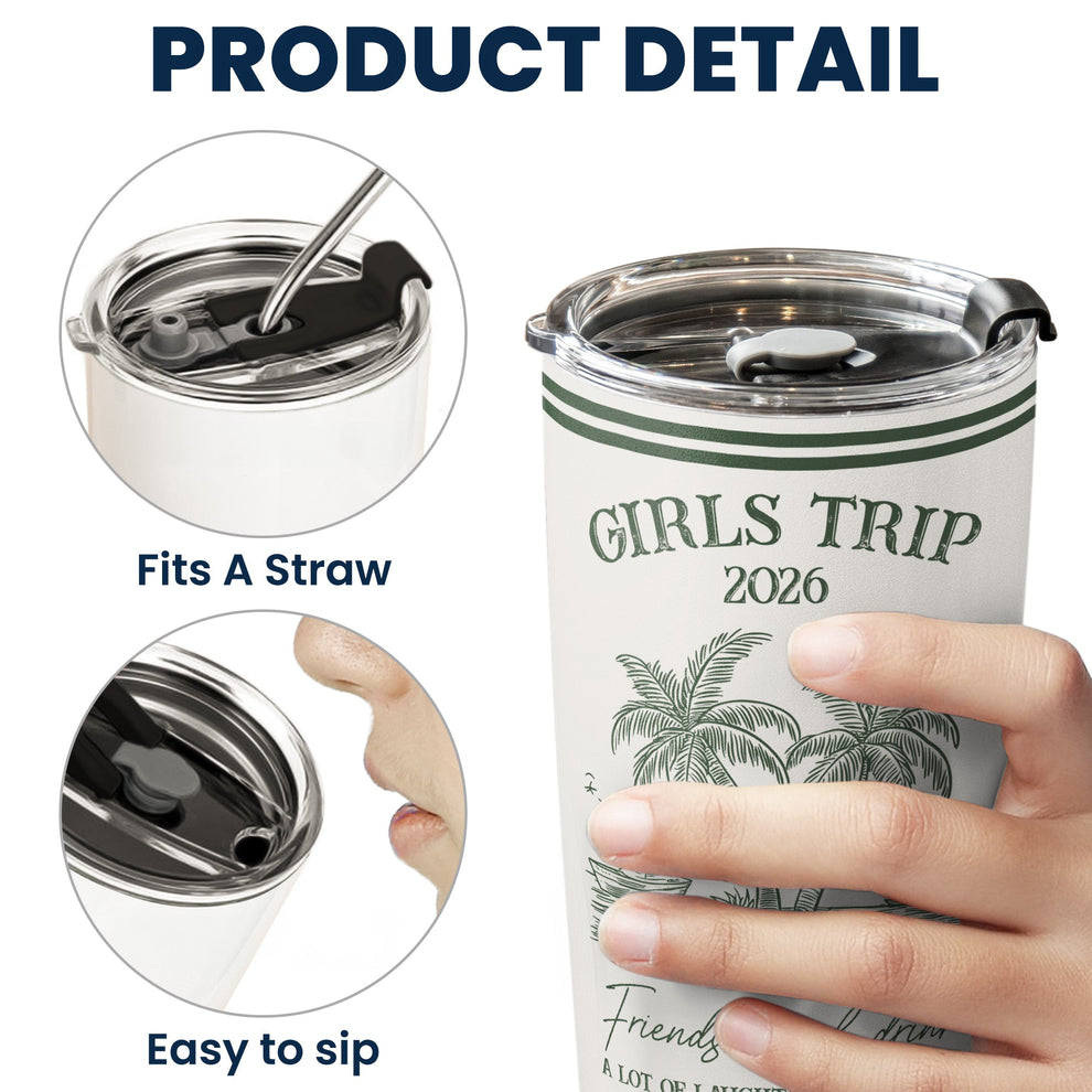 Girls Trip Summer Time - Personalized Tumbler – Macorner
