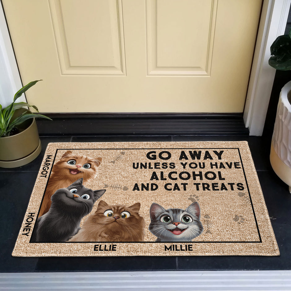 Go Away Unless You Have Alcohol - Personalized Doormat – Macorner