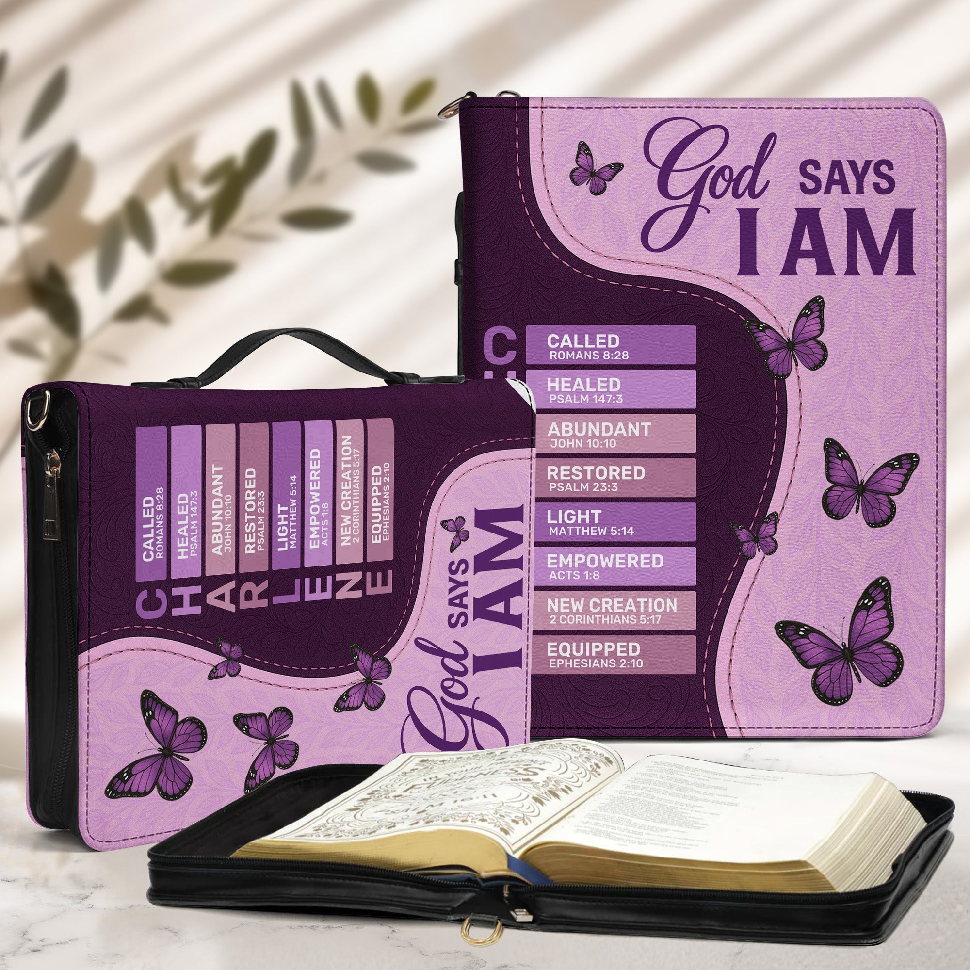 God Says I Am Name Letter In Short Bible - Personalized Bible Cover ...