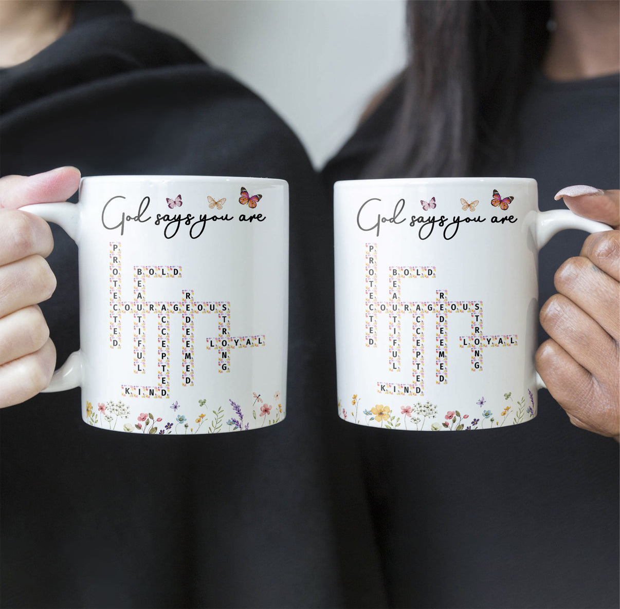 God Says You Are Scrabble Affirmation Words - Personalized Mug – Macorner