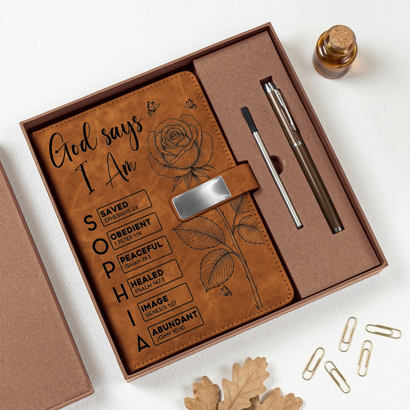 God Says You Are Custom Birth Flower & Name In Bible Verses ...