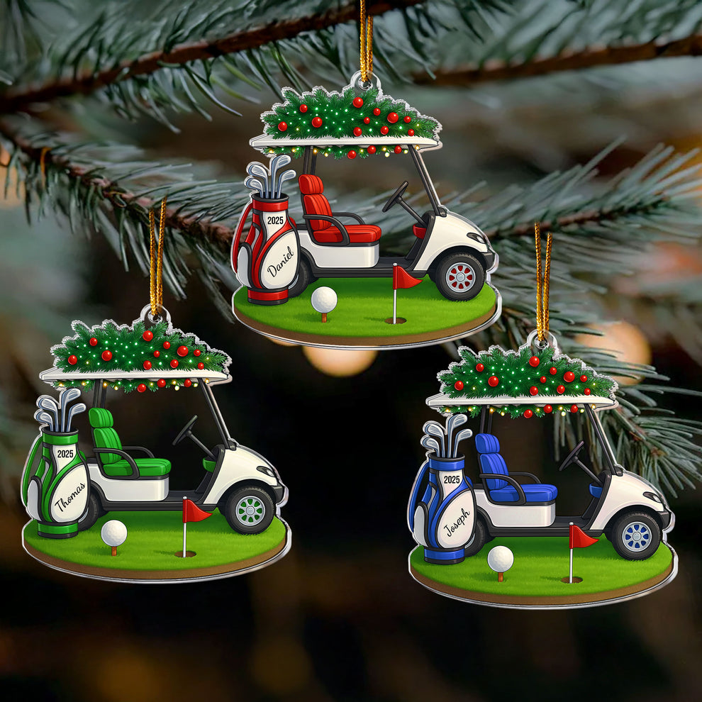 Golf Christmas - Personalized Acrylic Ornament – Macorner