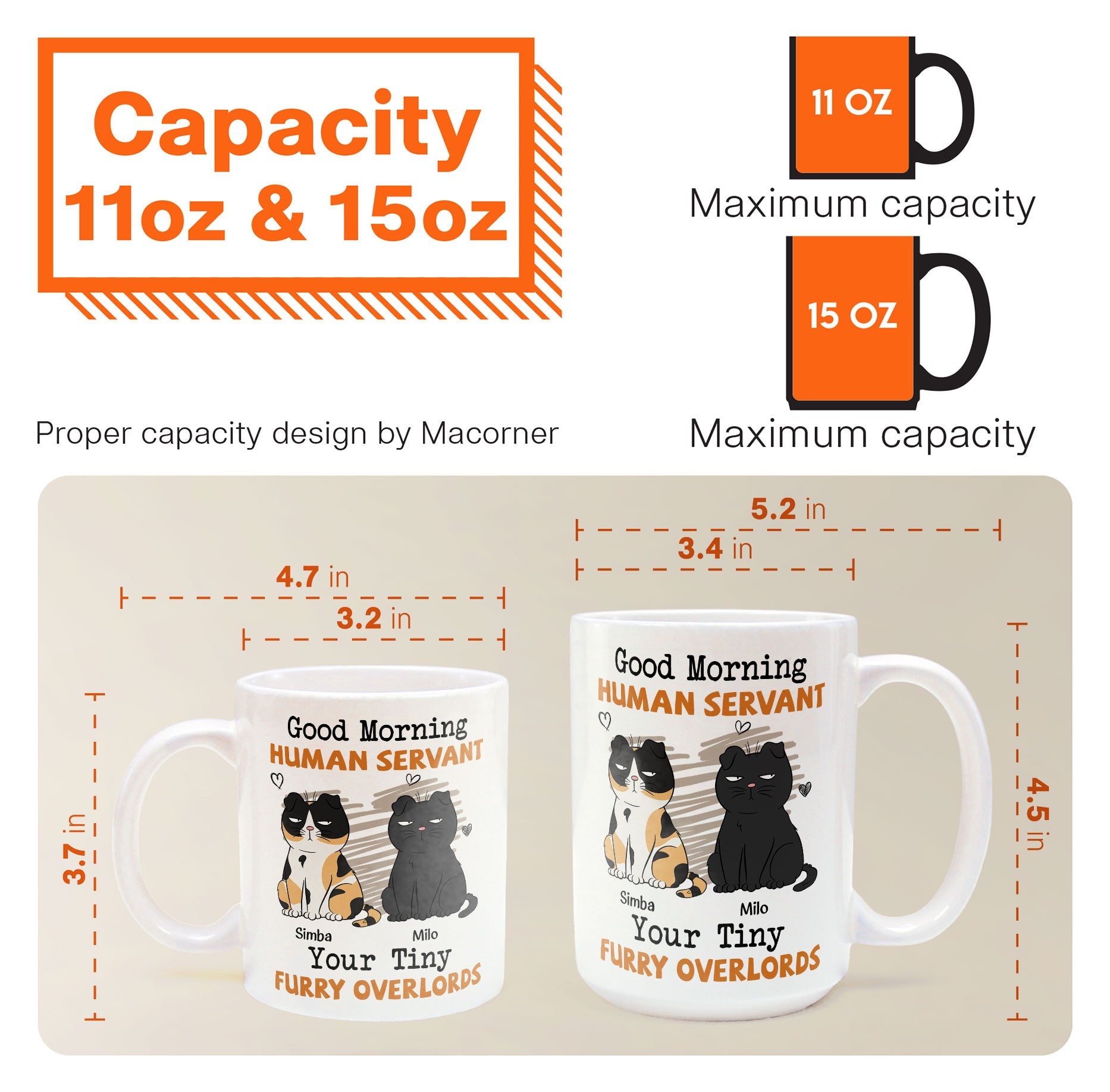 Good Morning Human Servant - Personalized Mug - Macorner