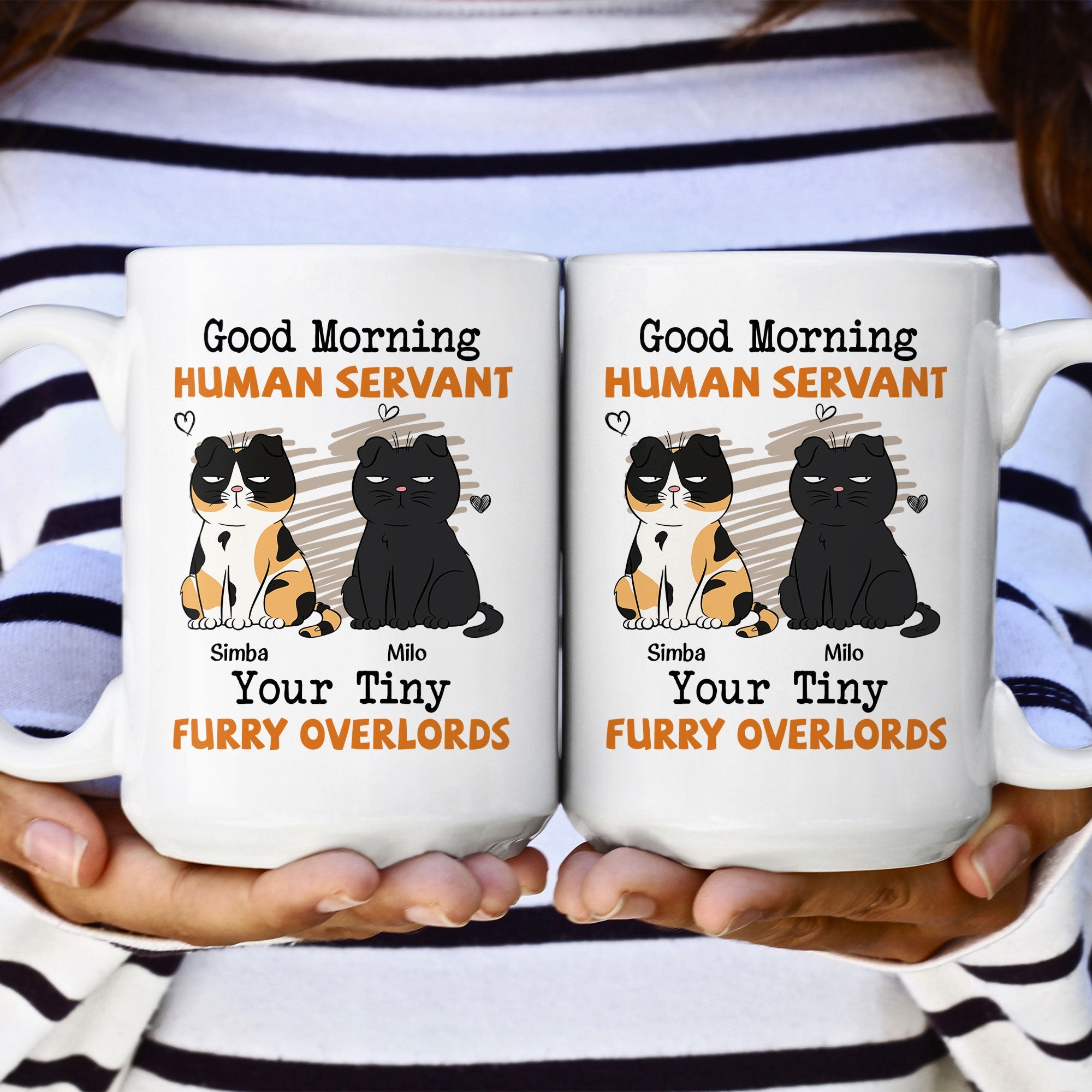 Good Morning Human Servant - Personalized Mug - Macorner