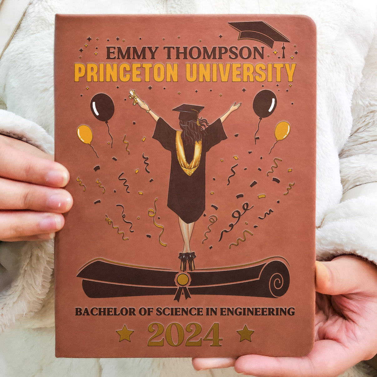Graduation Ceremony - Personalized Leather Journal – Macorner