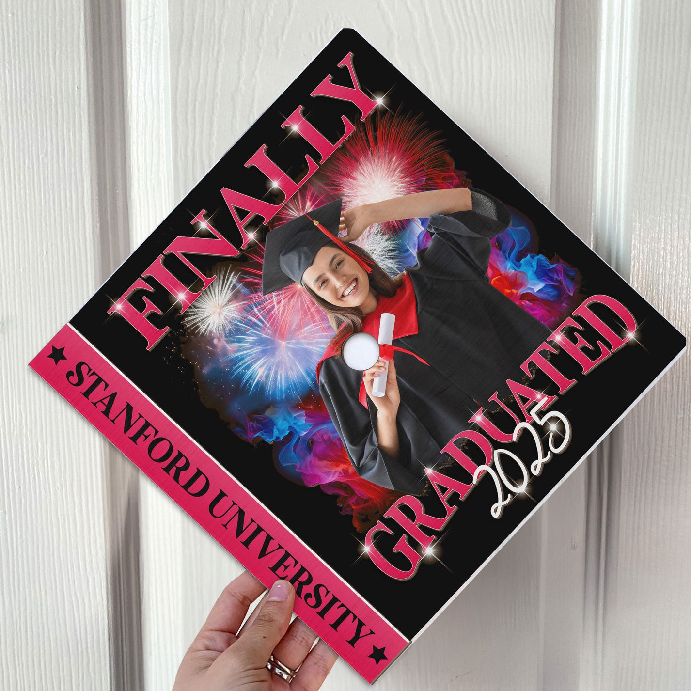 Graduation Custom Name And Photo - Personalized Photo Graduation Cap ...