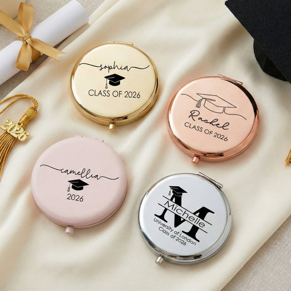 Graduation Custom Name - Personalized Compact Mirror – Macorner