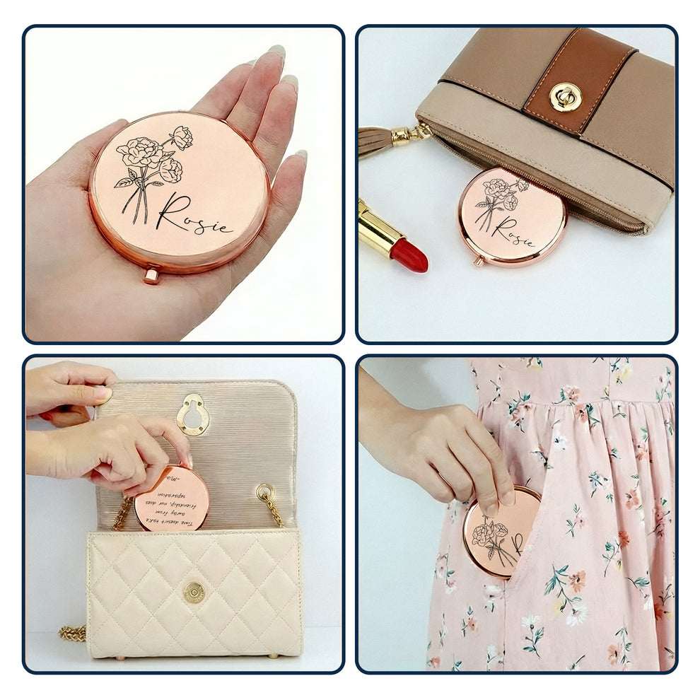 Graduation Custom Name - Personalized Compact Mirror – Macorner