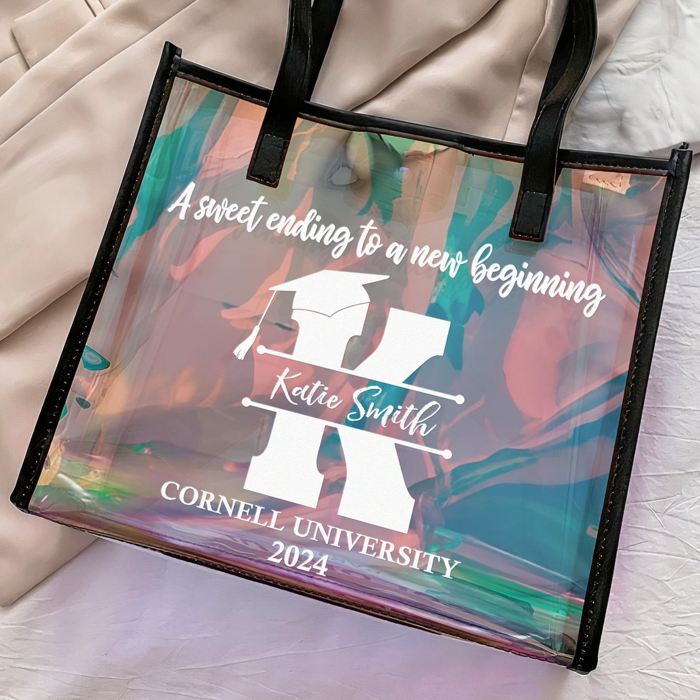 Graduation Gift For Girl A Sweet Ending - Personalized Holographic Tot ...