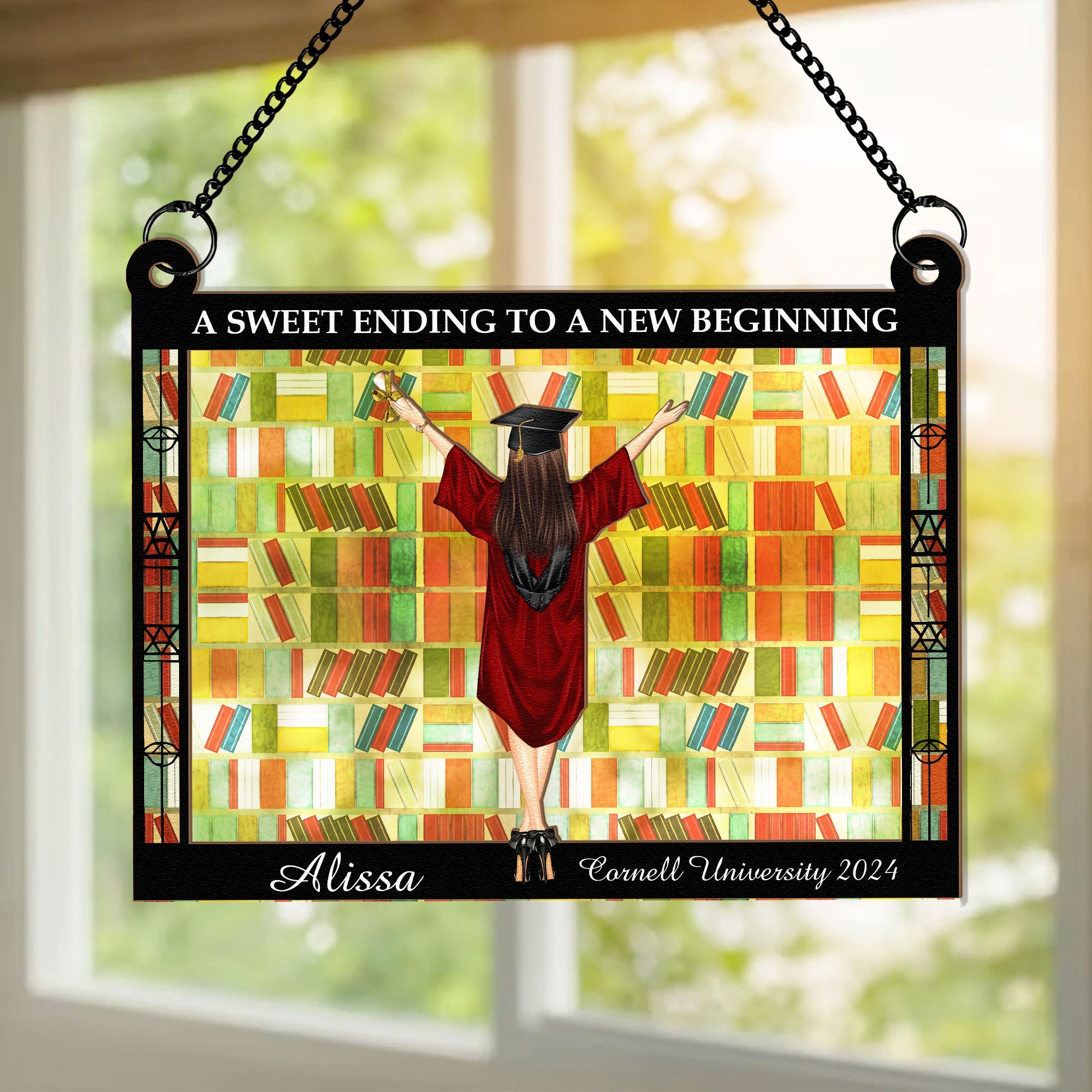 Graduation Gift Suncatcher - Personalized Window Hanging Suncatcher Or ...