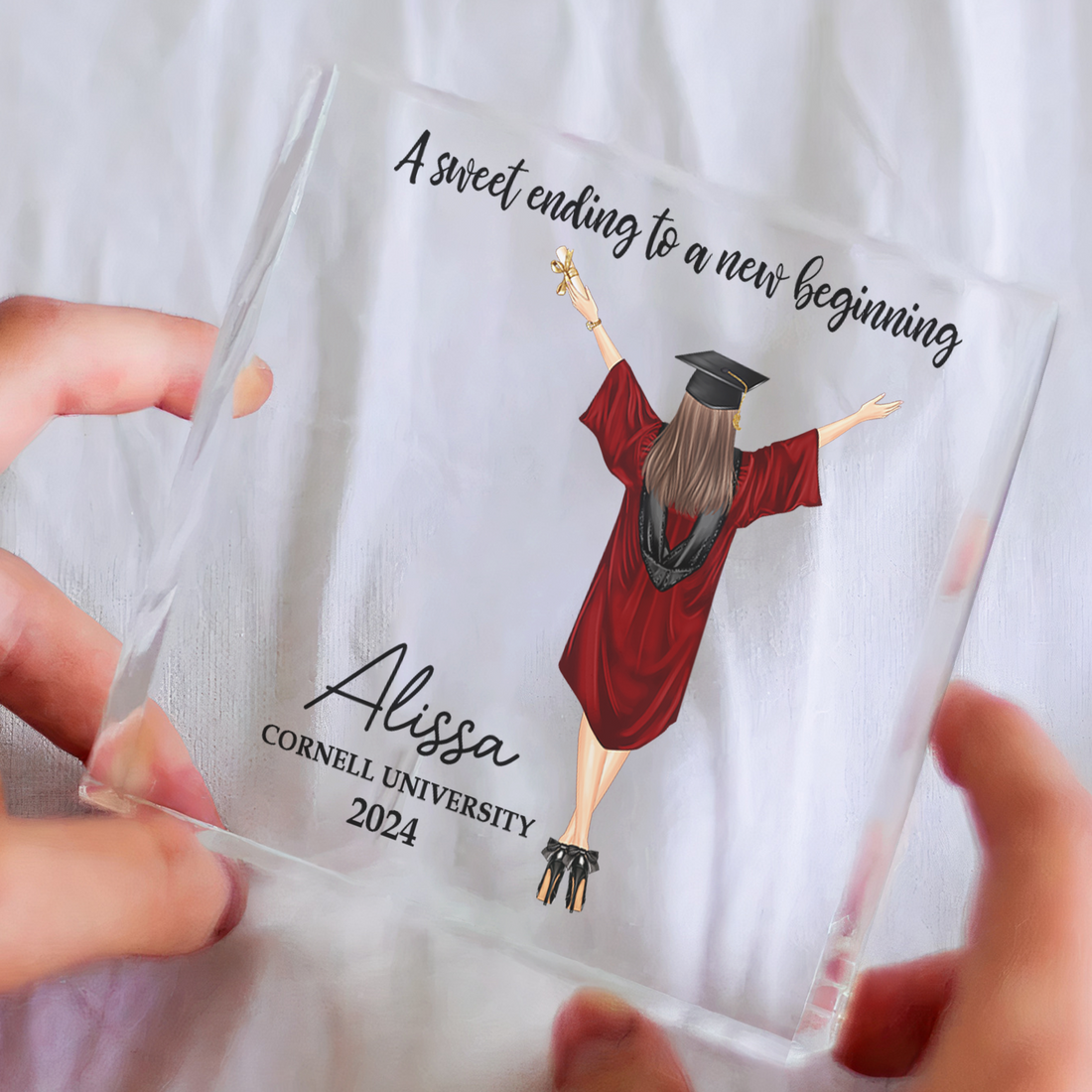 Graduation Gifts A Sweet Ending - Personalized Acrylic Plaque – Macorner
