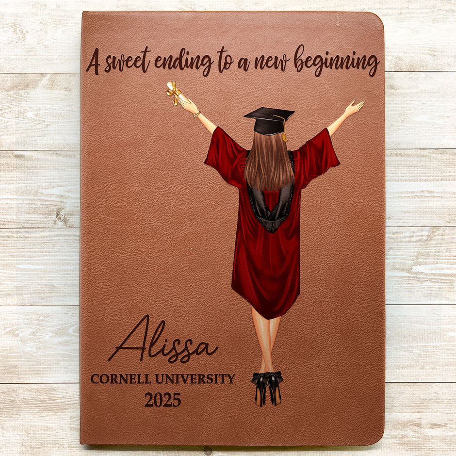 Graduation Journal A Sweet Ending To A New Beginning - Personalized ...