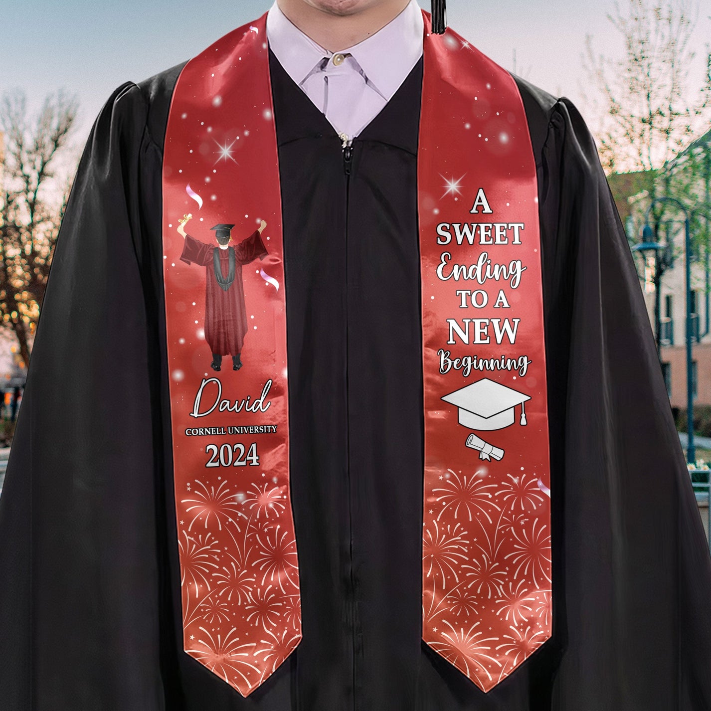 Graduation Stole A Sweet Ending To A New Beginning - Personalized ...