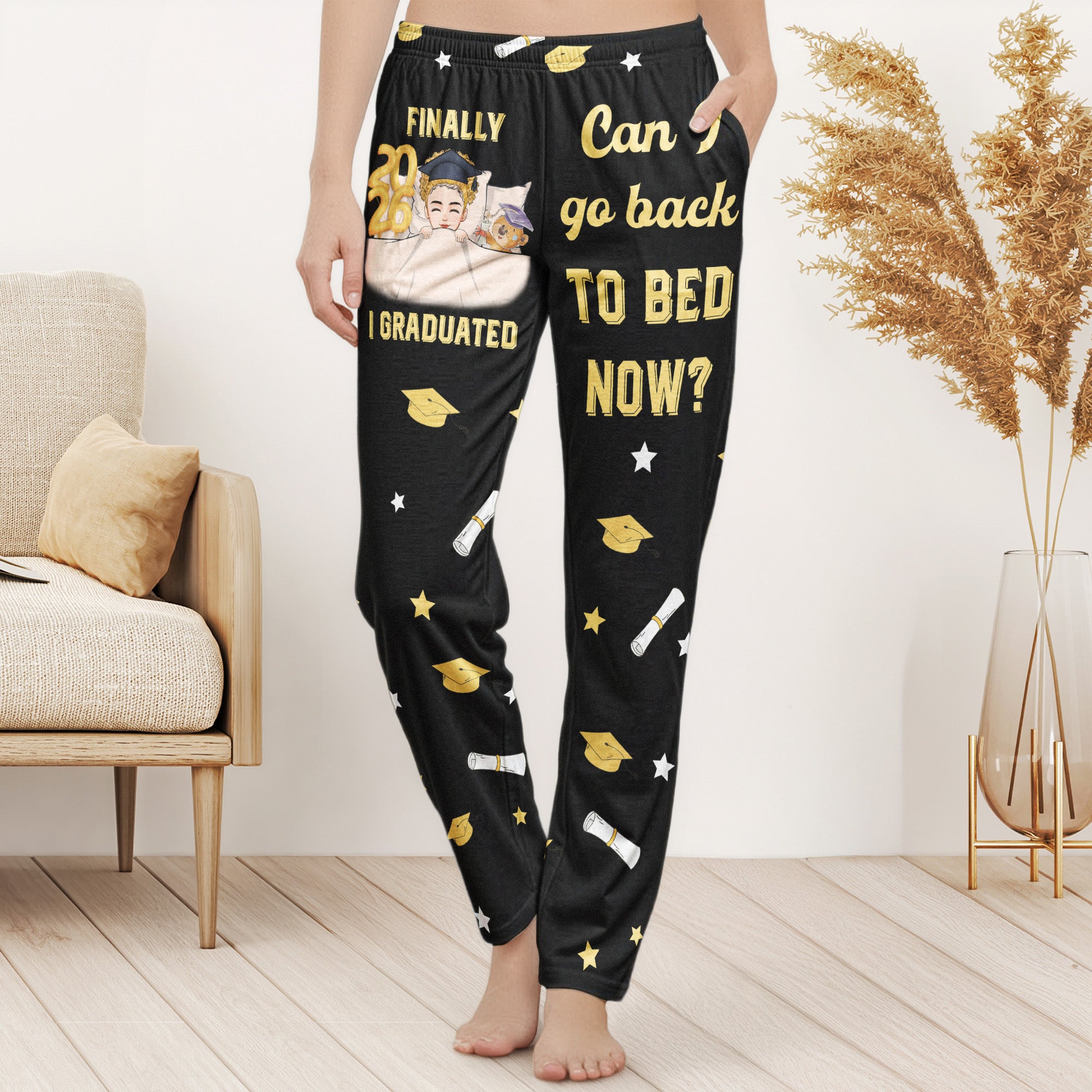 Graduation Gift I Graduated Can I Go Back To Bed - Personalized Sweatp ...
