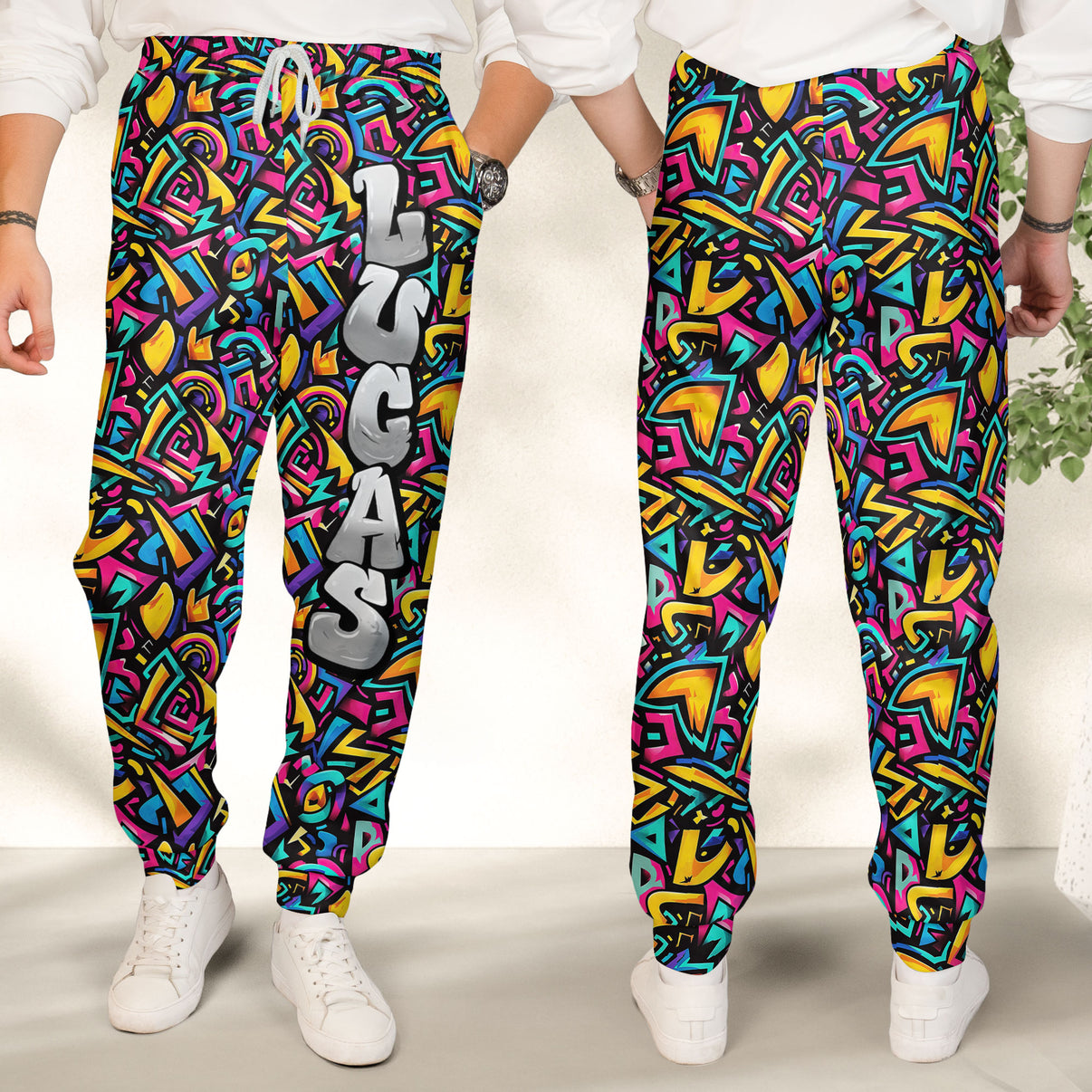 Graffiti Name Custom - Personalized Sweatpants, Lounge Pants With Pock ...