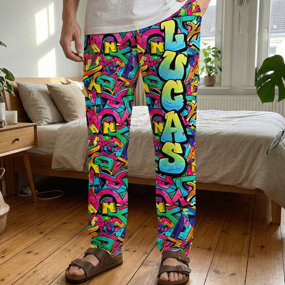 Graffiti Name Custom - Personalized Sweatpants, Lounge Pants With Pock ...