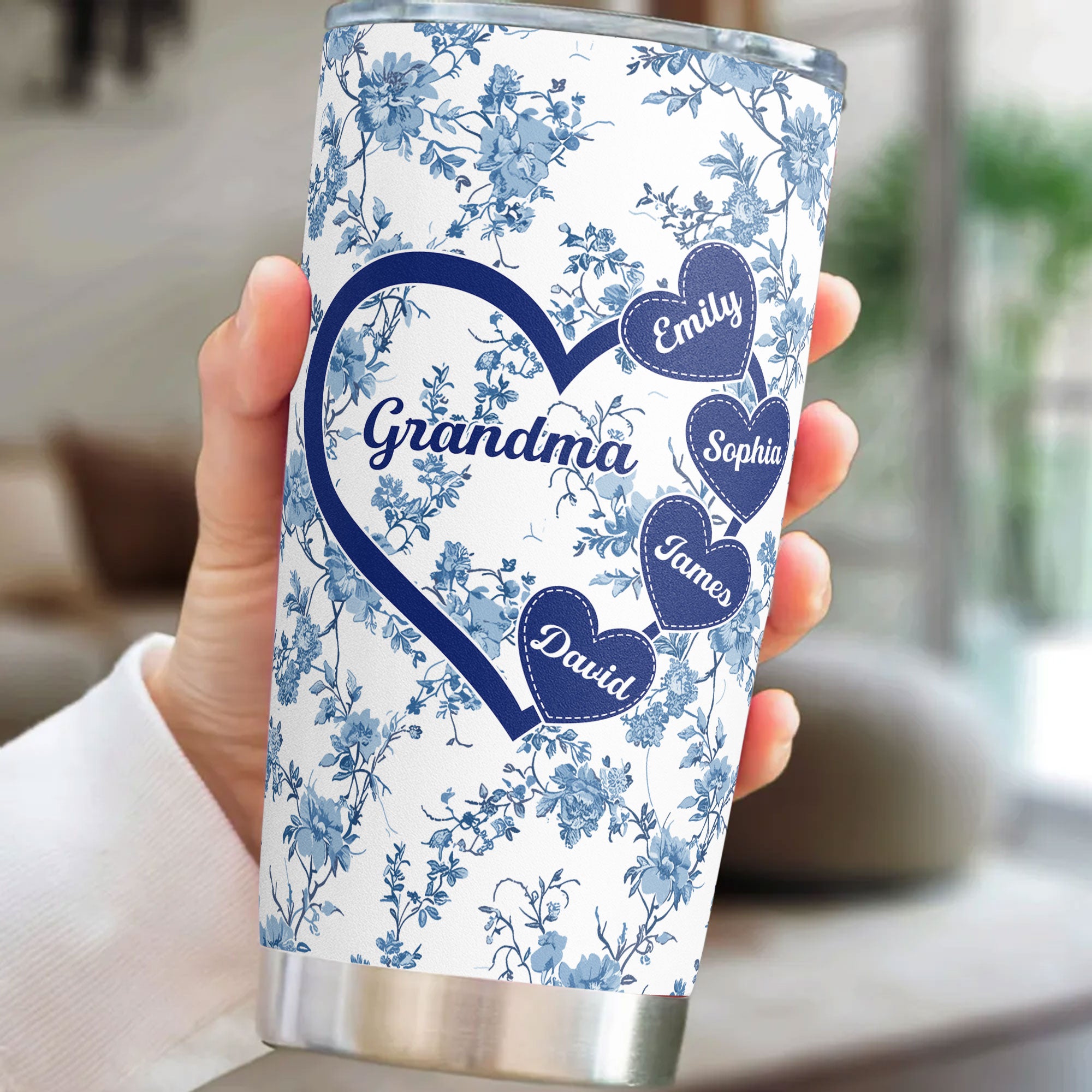 Grandma - Floral Version - Personalized Tumbler Cup – Macorner