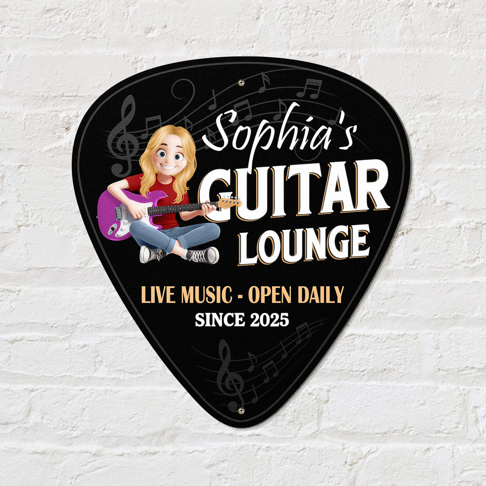 Guitar Lounge - Personalized Metal Sign – Macorner
