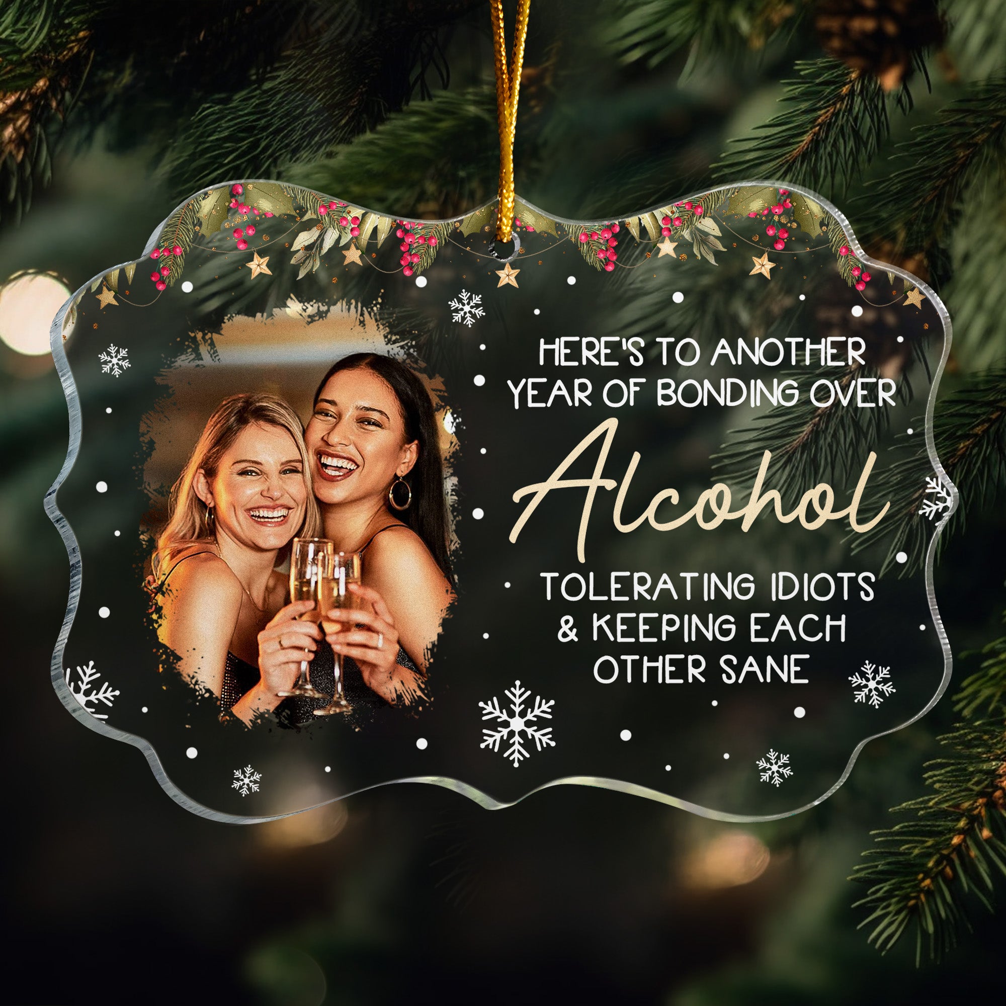 Here's To Another Year - Personalized Photo Ornament – Macorner