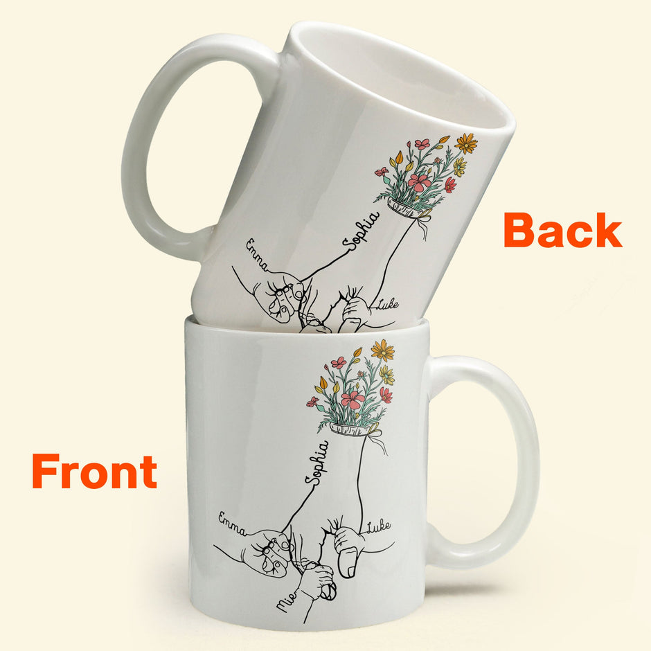 Holding Mom's Hand - Personalized Mug – Macorner