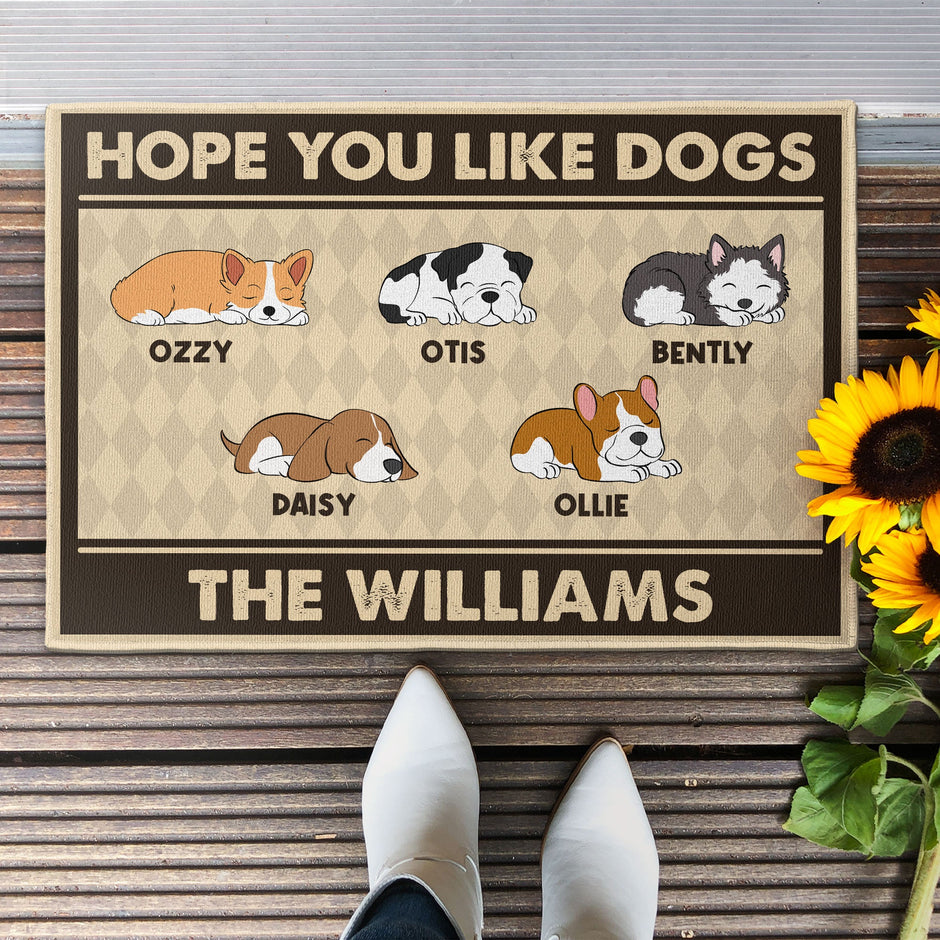 Hope You Like Dogs - Personalized Doormat – Macorner
