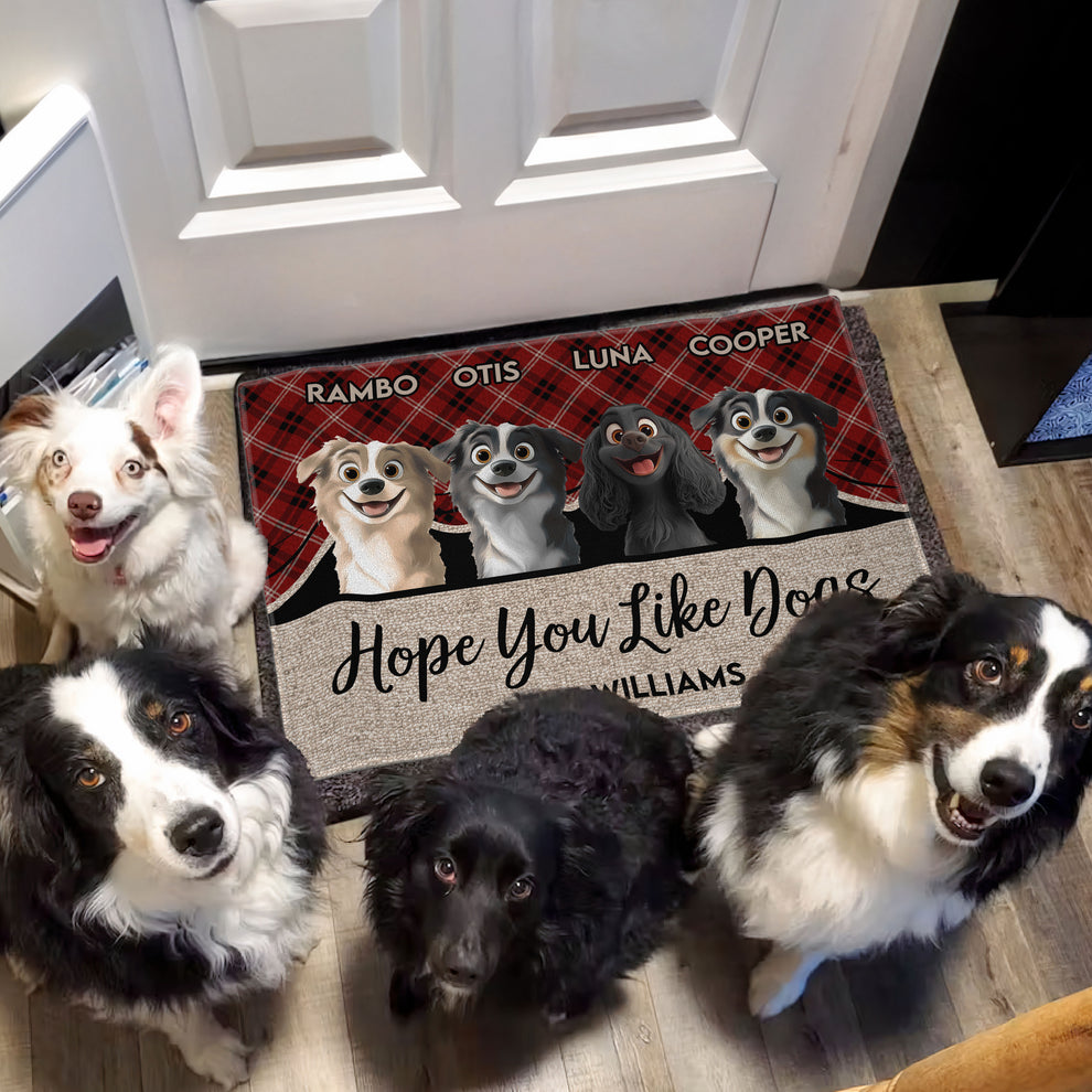 Hope You Like Dogs - Personalized Doormat – Macorner