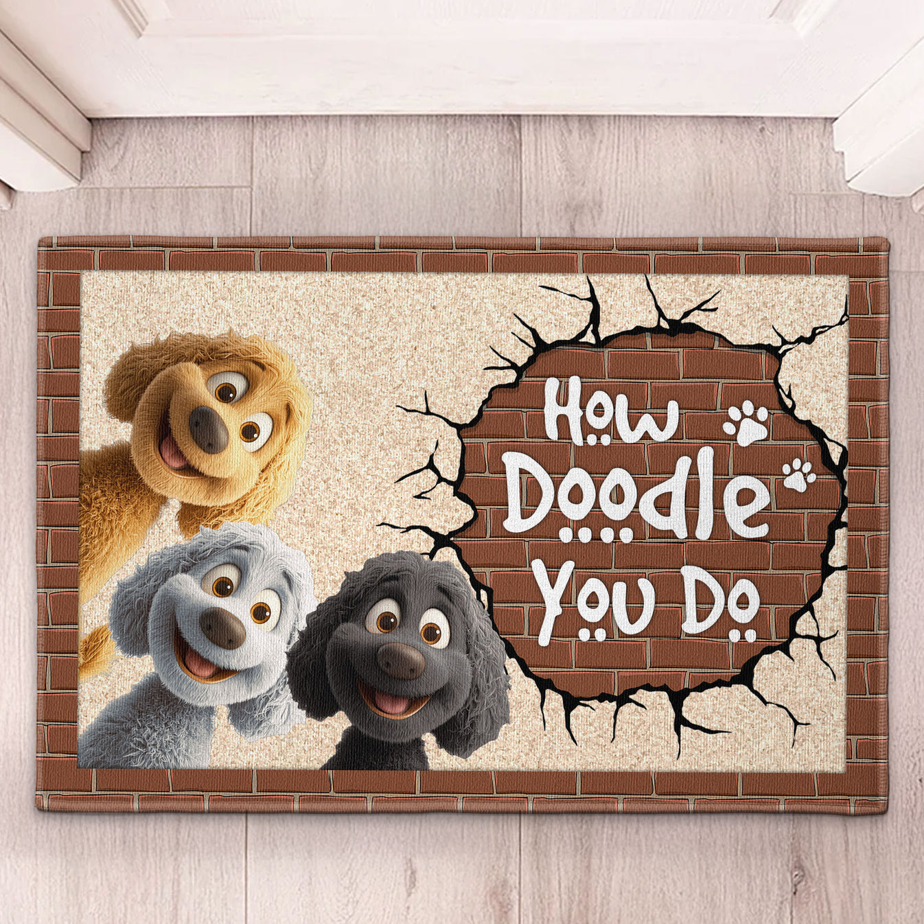 How Doodle You Do - Goldendoodle, Labradoodle - Personalized Doormat ...