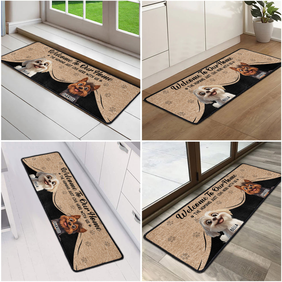 Human Just Live Here With Us - Personalized Runner Rug – Macorner