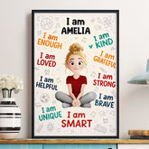 I Am Affirmation For Kid - Personalized Poster – Macorner