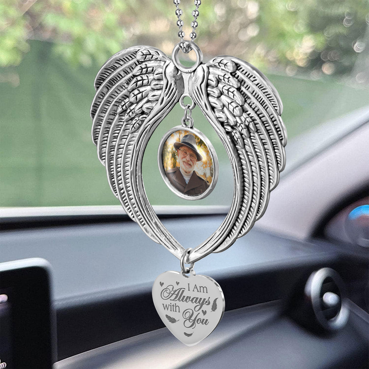 I Am Always With You - Custom Angel Wings Photo Ornament – Macorner