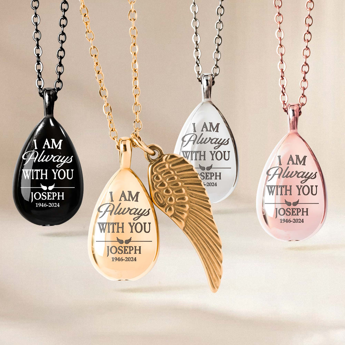 I Am Always With You - Personalized Urn Necklace – Macorner