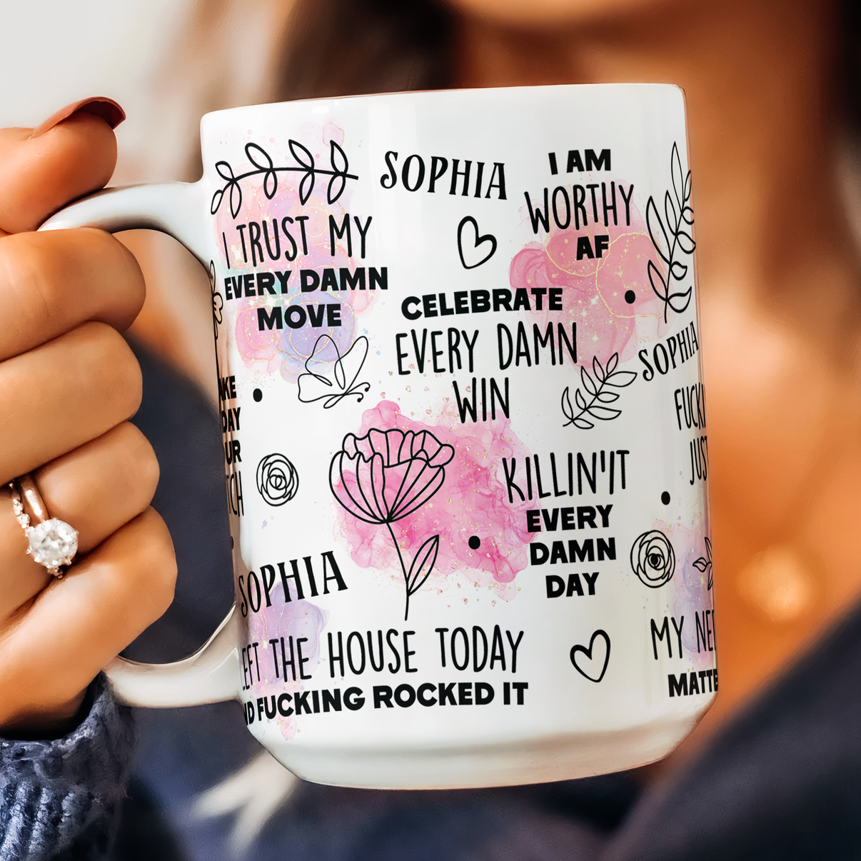 I Am F*cking Perfect Just The Way I Am Affirmations Gift - Personalized ...
