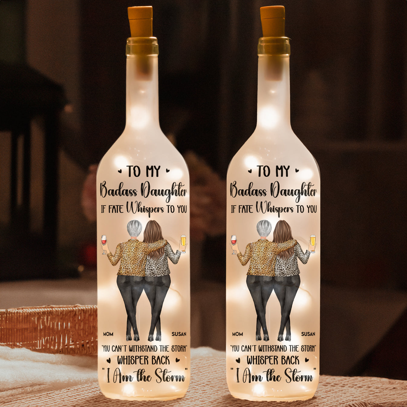 I Am The Storm - Personalized Bottle Lamp – Macorner