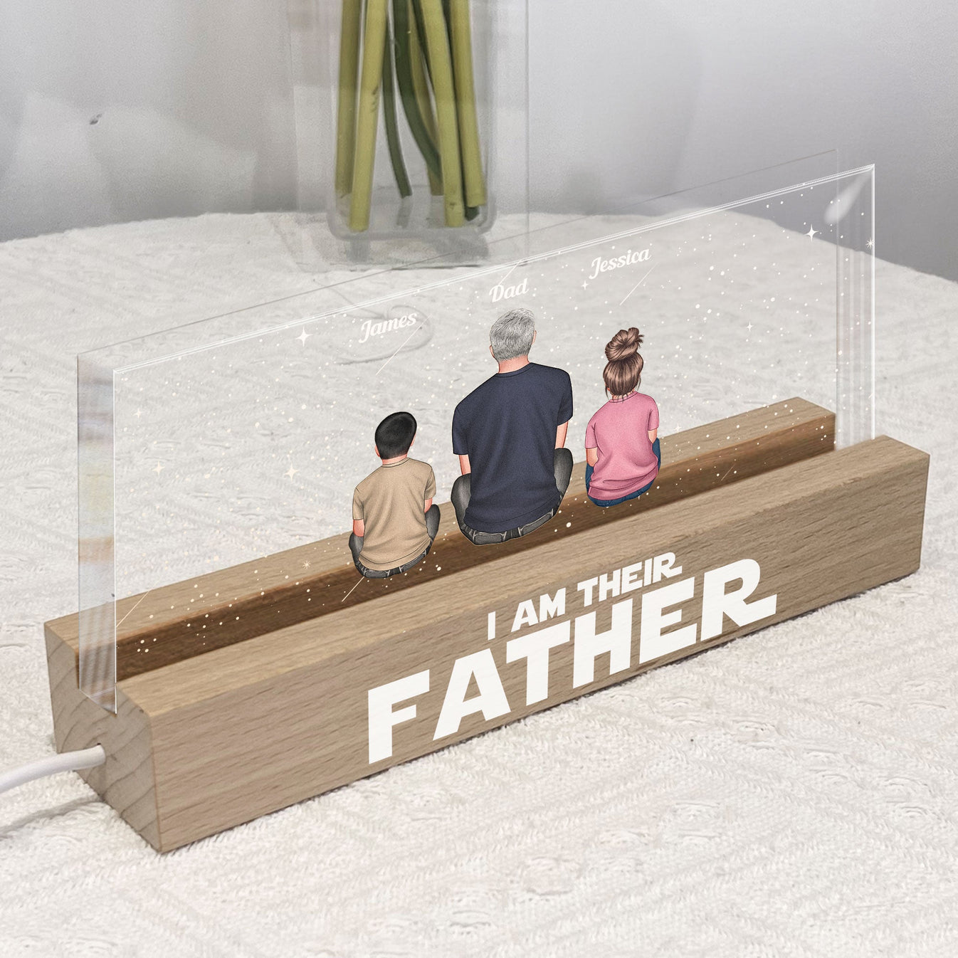 I Am Their Father - Personalized LED Night Light – Macorner