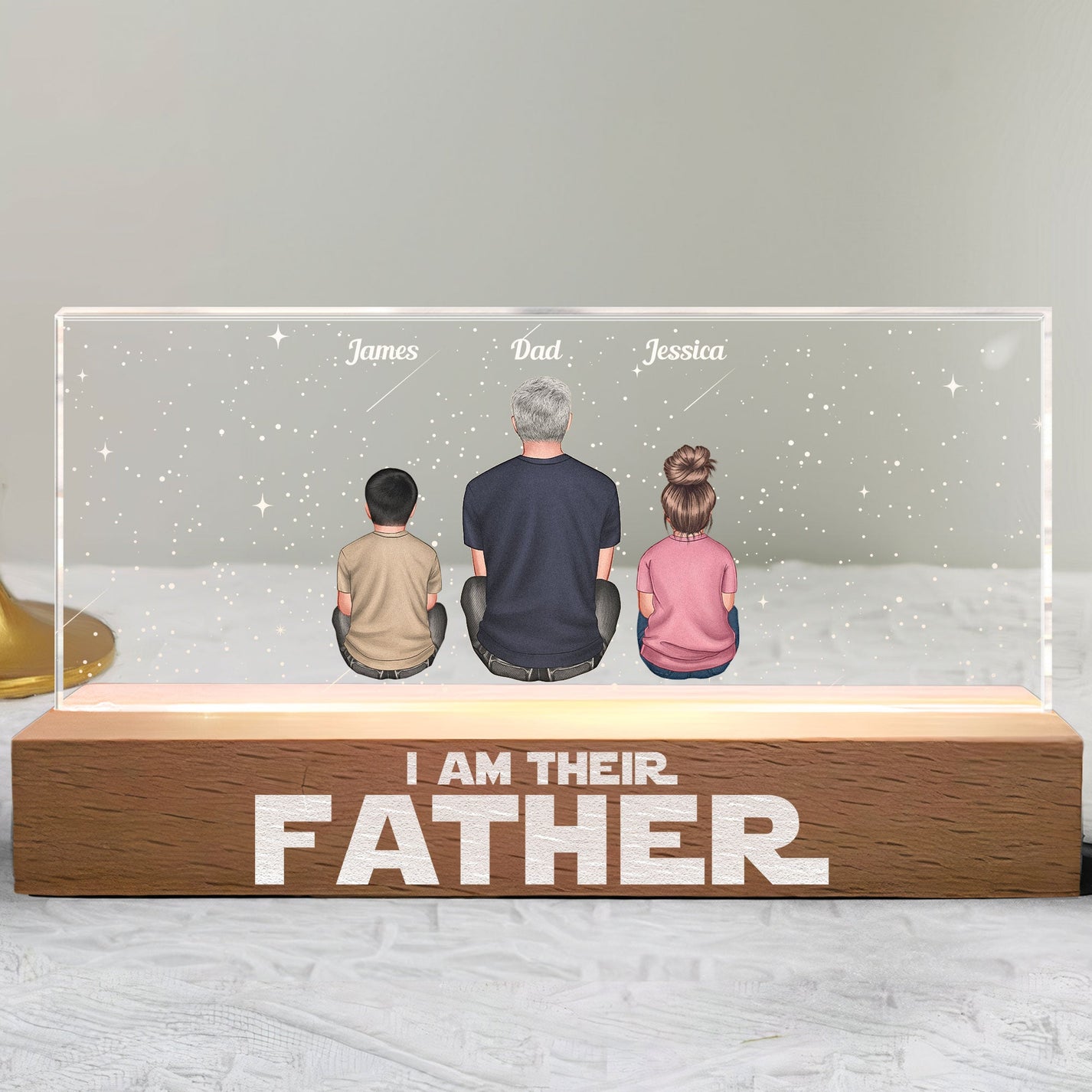 I Am Their Father - Personalized LED Night Light – Macorner