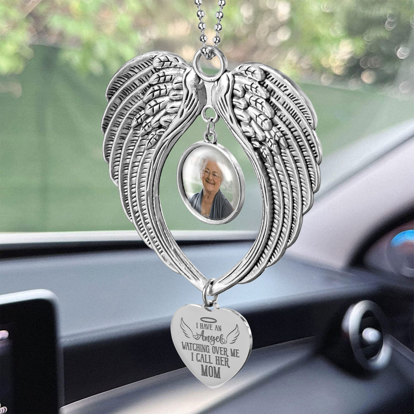 I Have An Angel Watching Over Me - Custom Angel Wings Photo Ornament ...