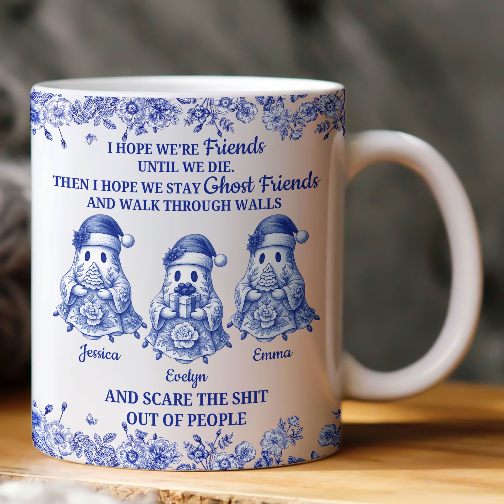I Hope We Stay Ghost Friends Christmas Gift For Friends - Personalized ...