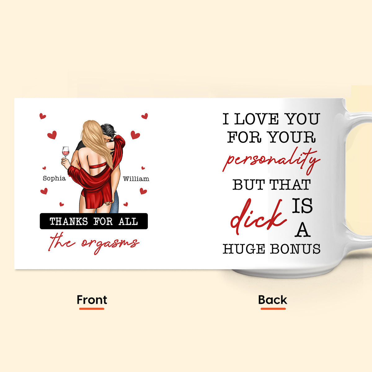 I Love You For Your Personality Anniversary Gift - Personalized Mug – Macorner
