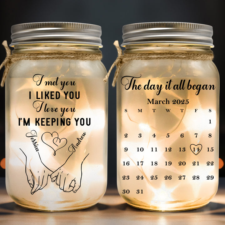 I Met You Liked You Love You Custom Name & Calendar - Personalized Mas ...