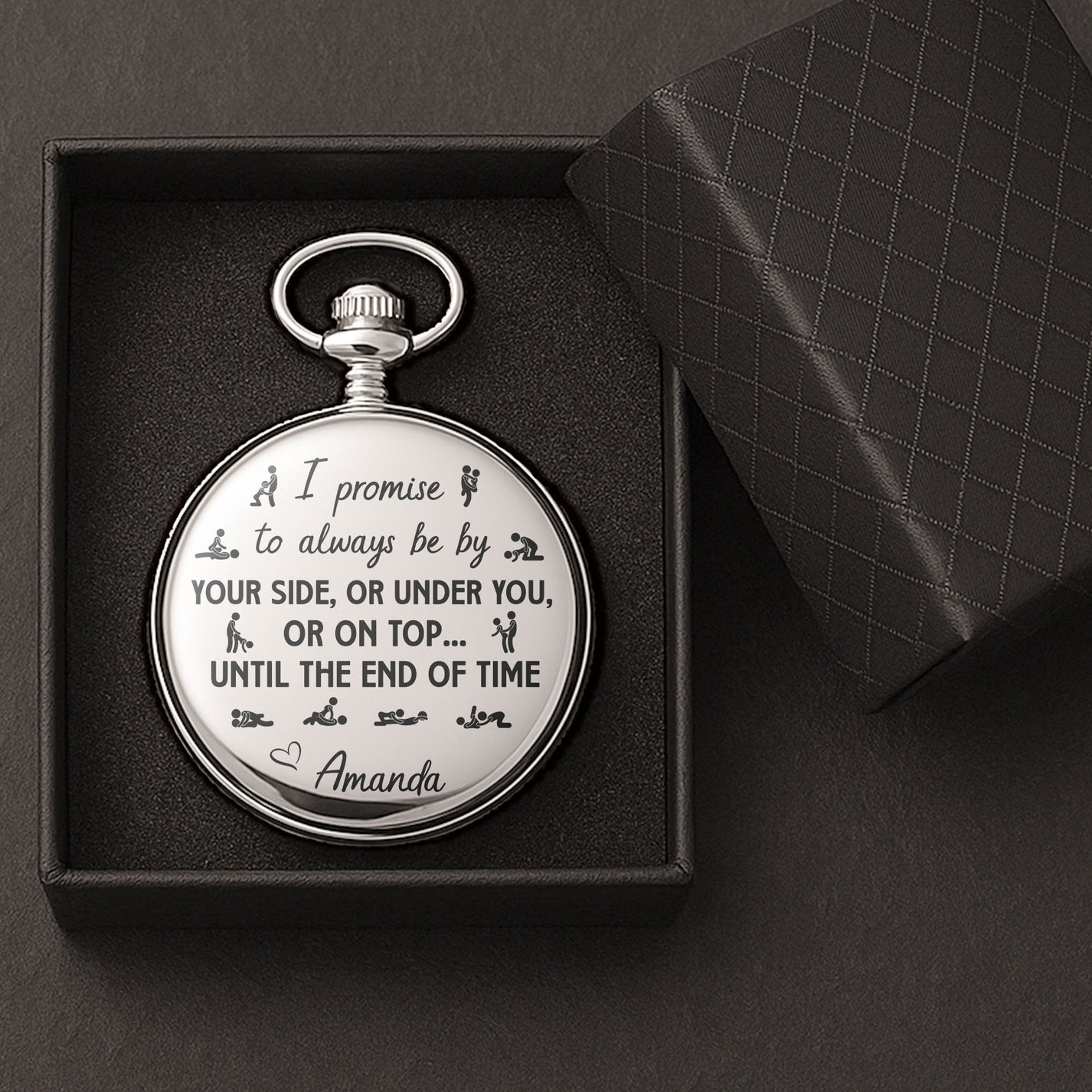 I Promise To Always Be By Your Side - Personalized Pocket Watch – Macorner