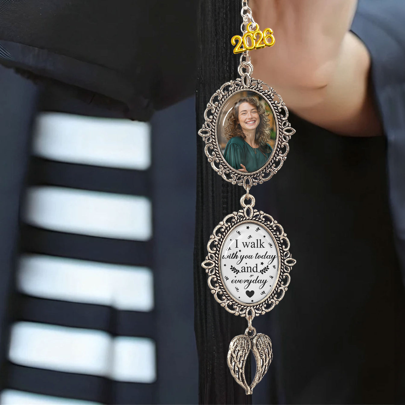 I Walk With You Today And Everyday - Custom Photo Graduation Tassel ...